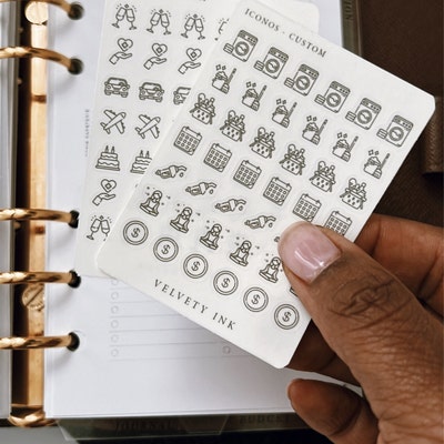 Single Colored Mini Icons Stickers Sheet Vol.3 Cute Icon - Etsy