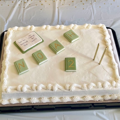 Banner, Ribbon, Fondant Cake Decoration Toppers, Banner Cake Topper ...