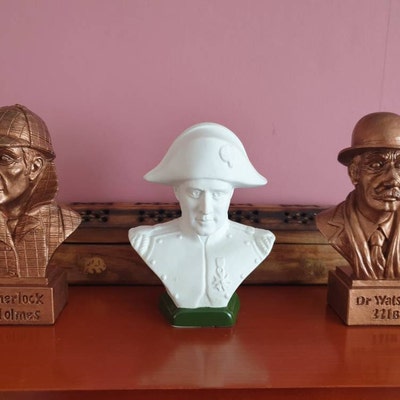Sherlock Holmes Figurine Bust Bronze Finish Made by - Etsy UK