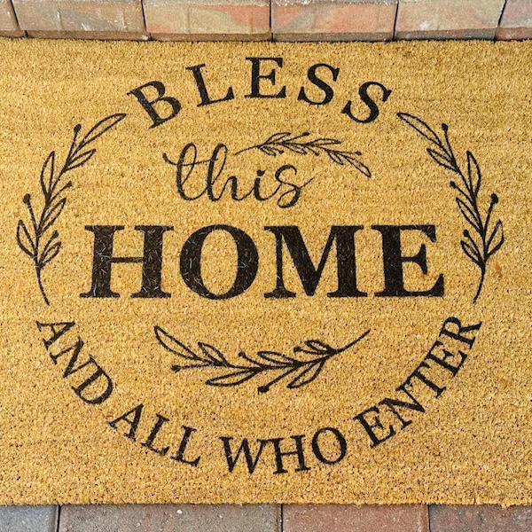 Come Back With a Warrant Doormat, Welcome Mat, Funny Doormat ...