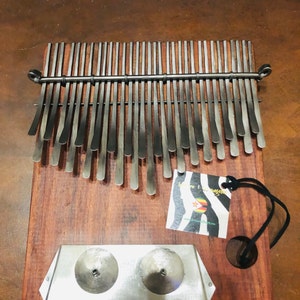 37 Key Shona Njari ELECTRIC Mbira Triple Sensor Pickup Finger Piano ...