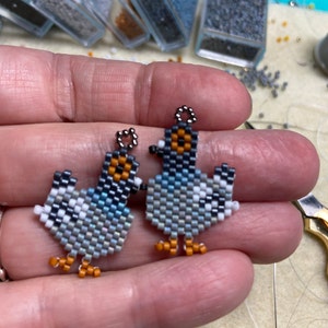 Peregrine Falcon Beaded Earring PATTERN 319 - Etsy