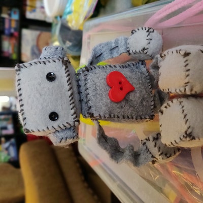 DIY Kit Felt Robot Make Your Own Robot Plush Includes Pattern and ...