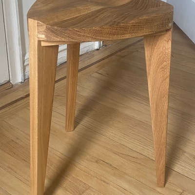 Acacia Stool Three Legged Bathroom Stool Chair Shower - Etsy