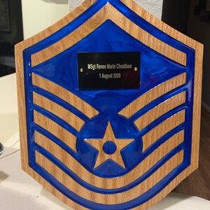 Handcrafted Air Force Skill Level Badge Shadow box-Air Force | Etsy