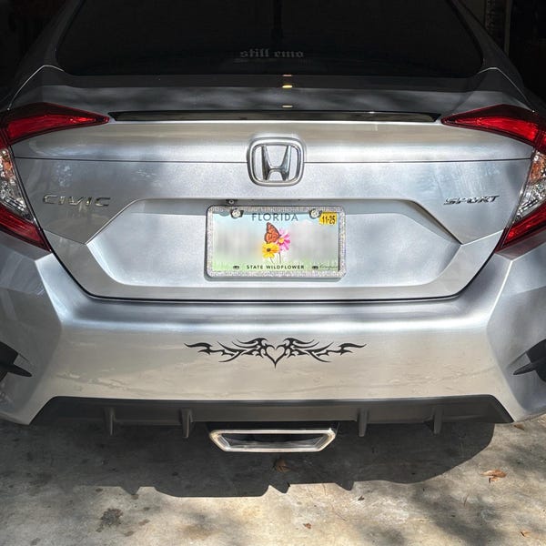 Bumper Sticker / Car Tramp Stamp / Y2K / Heart / Wings / Gothic / Vinyl ...