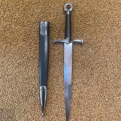 14 Athame Black Handle in Medieval Celtic Style - Etsy