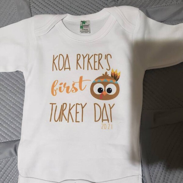 My First Thanksgiving First Thanksgiving Shirt My First Thanksgiving ...