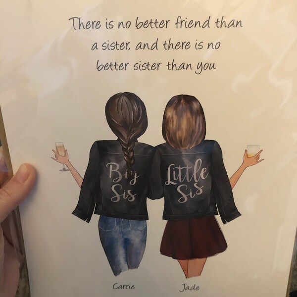 Personalised Sister Gift, Sister Gift, Gift for Sister, Personalised ...