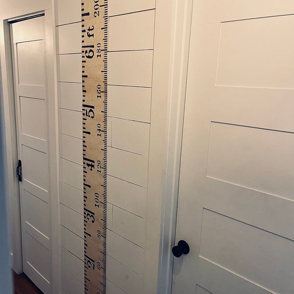 Height Chart ~ Vintage Inspired Tape Measure ~ Hanging ~ Ruler Growth ...
