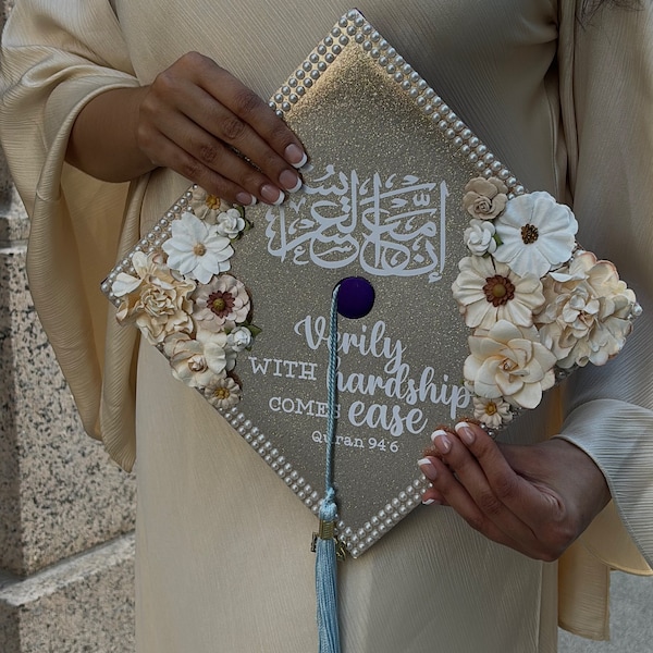 Custom Islamic Graduation Cap - Hand Painted Cap - 3D - Highschool ...