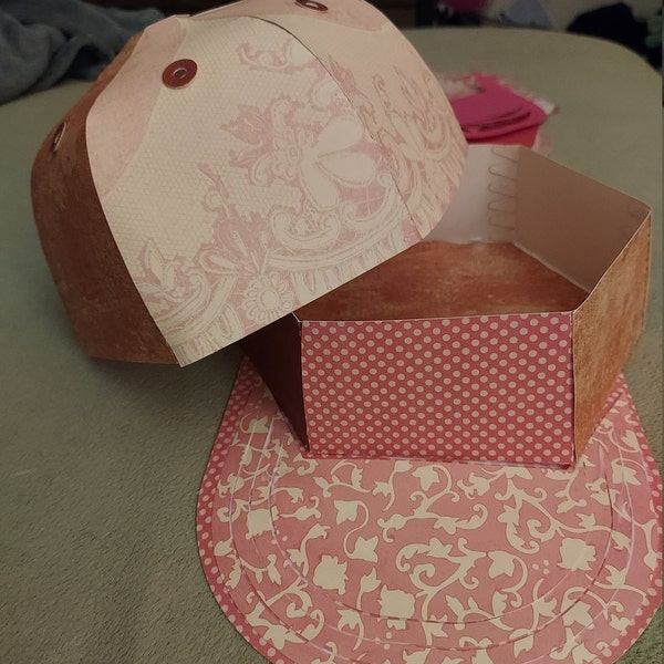 Baseball Cap Favor Box Svg, Baseball Cap Svg, Printable Template, Favor ...