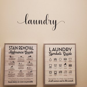 Laundry Door Decal Vinyl Decal for Laundry Room Door or Wall Vinyl ...