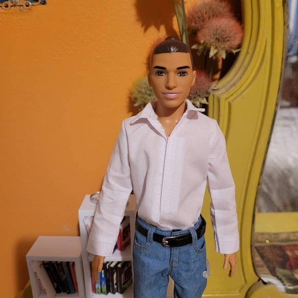 Doll Clothes Denim Jacket for Male Doll 12 Inch, Doll Clothes, Male ...