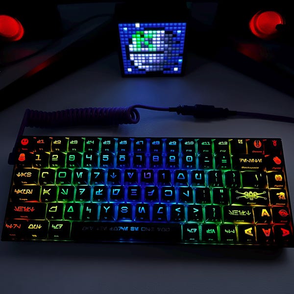 Sonic the Hedgehog Characters Backlit Keycap Pack | Mechanical Keyboard ...