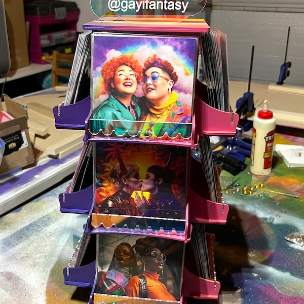 Laser Cut Files Rotating Craft Show Display Stand SVG, Craft Fair ...