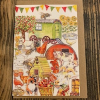 GOOD LUCK CARD Dog Greetings Card-animal Card-funny-good Luck Lucky ...