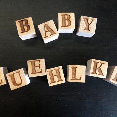 Personalized Blocks, Custom Alphabet Blocks, Personalized Wooden Blocks ...