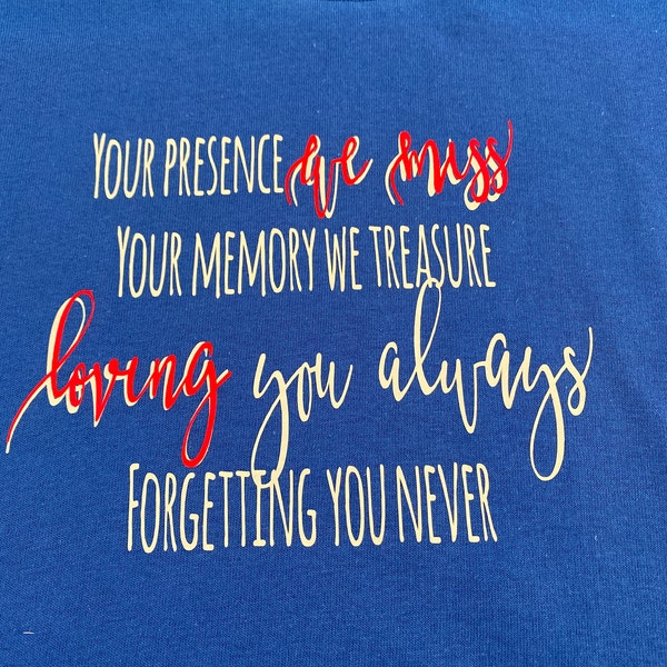 Your Presence We Miss Your Memory We Treasure, Loving You Always ...