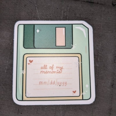 Floppy Disk Sticker Pack 90s Aesthetic Stickers 90s Nostalgia Cute ...