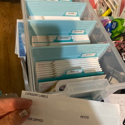 Color Street Labels for Tab Dividers, Divider Organization Labels - Etsy