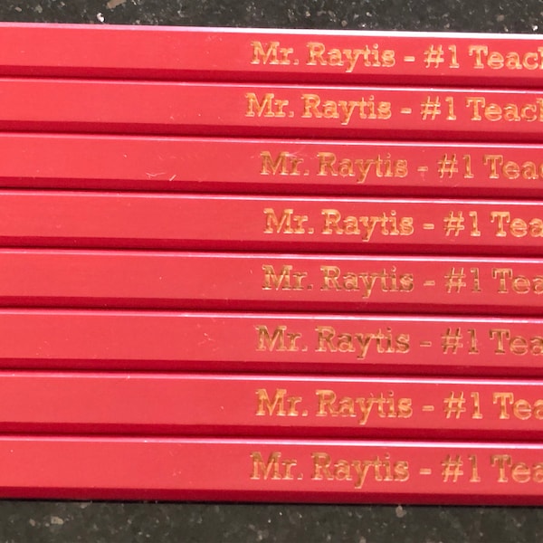 Personalized Carpenters Pencil | Custom Construction Pencil | Wood ...