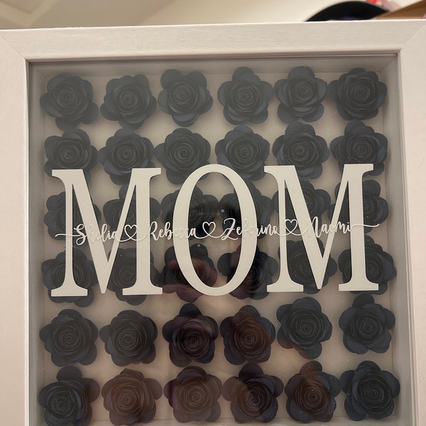 Apple Teacher Flower Frame/teacher Appreciation Gift/teacher Name Frame ...