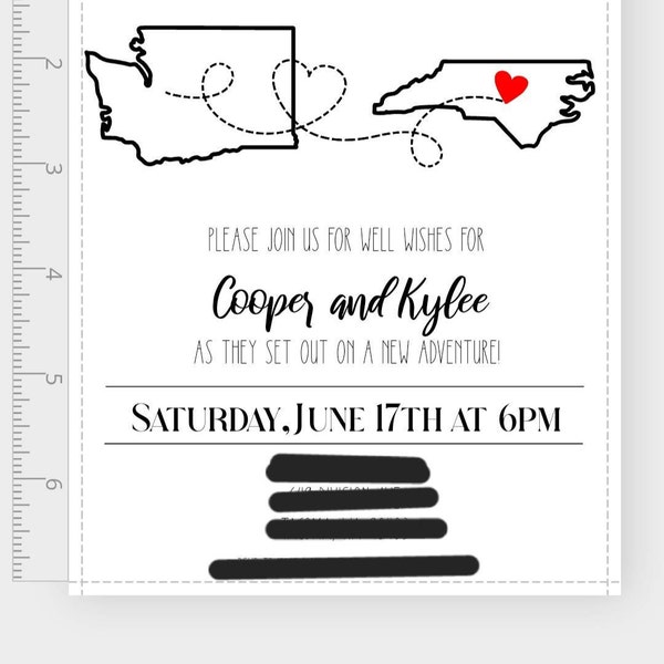 Editable Going Away Party Invitation, College Move, Military Move ...