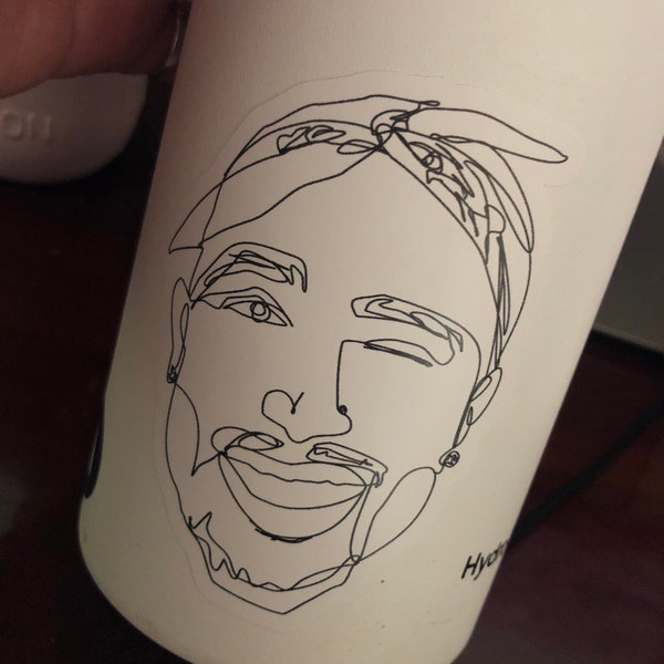 2pac Tupac, Laptop, Phone, Water Bottle, Reusable Vinyl Sticker Decal ...