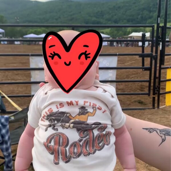 This is My First Rodeo Onesie®, Horse Rodeo Baby Bodysuit, Cute Rodeo ...