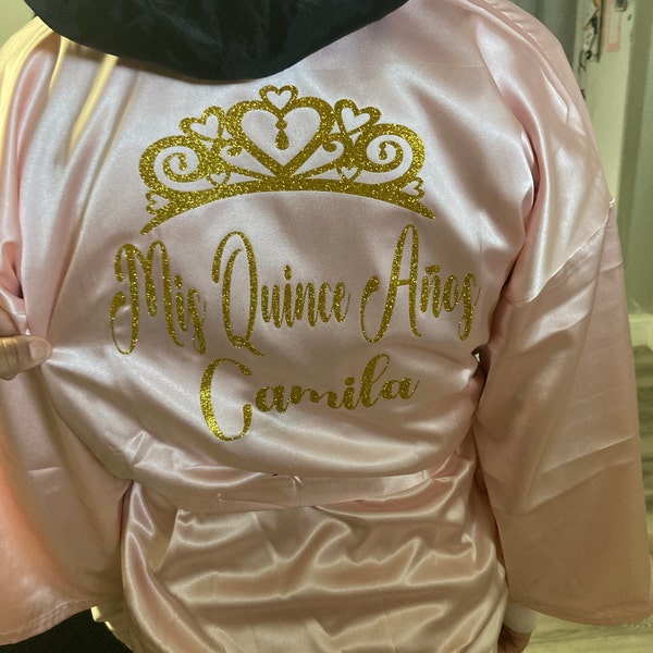 Front & Back Personalized Robes for Women, Add Text, Symbol or Monogram ...