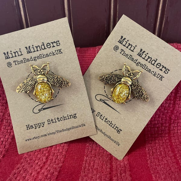 Gold Bee Needle Minder, Needle Keep, Needle Minder, Needle Magnet ...
