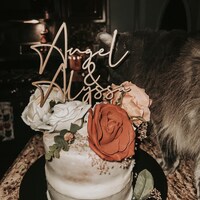 Personalized Cake Topper Custom Names Cake Topper Mr and Mrs - Etsy