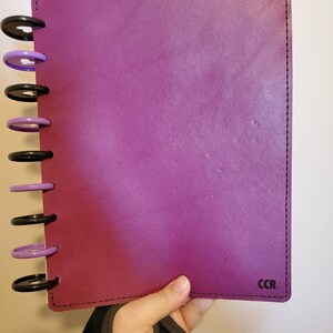 Leather Personalized Discbound Planner Cover - Etsy