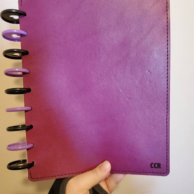Leather Personalized Discbound Planner Cover - Etsy