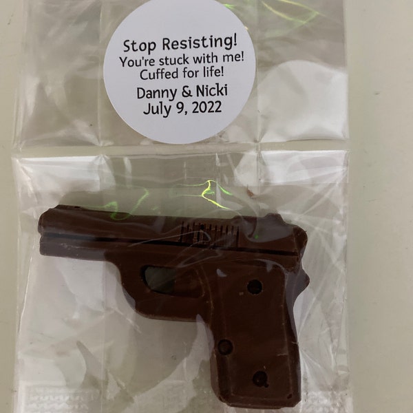 12 GUN Chocolate Favors Candy Birthday Party - Etsy