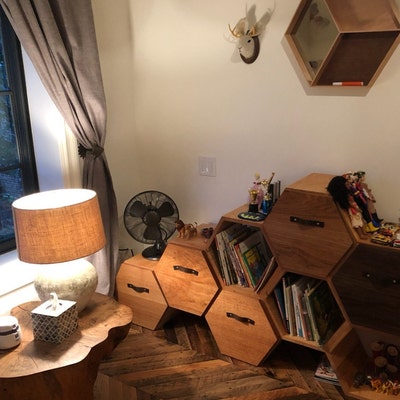 Buy Hexagon Shelf Unit Ready to Finish / Honeycomb Shelves, Retail ...