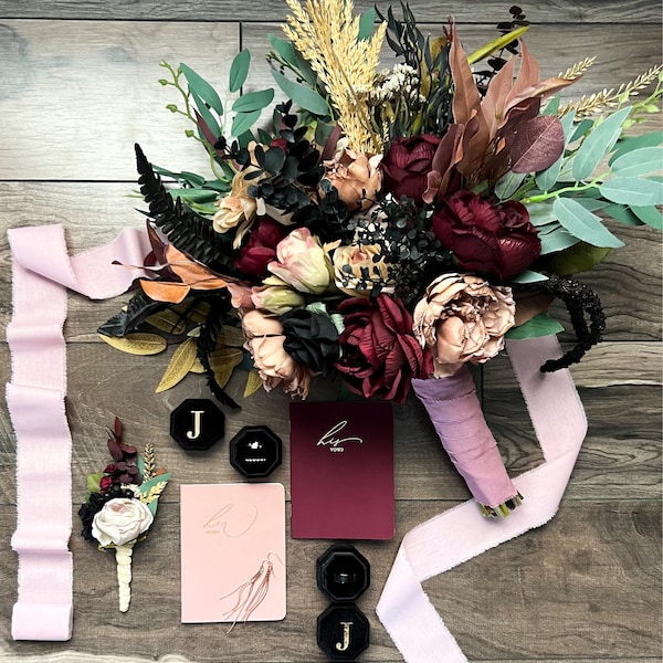 Hand Dyed Blush Ribbon 2 Cotton Bridal Bouquet Blush Ribbon, Wedding ...