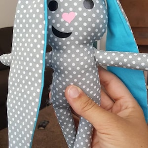 Fabric Bunnies With Clothes Pattern and Instructions english - Etsy