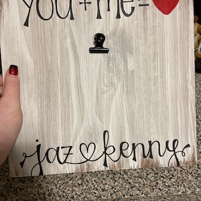 Me U Picture Frame Sign Wood Pallet Sign Wedding Gift Anniversary Gift ...