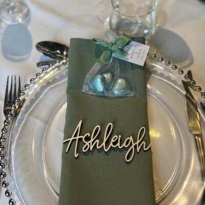 Personalised Place Names Wooden Place Names Unique Wedding Favours ...