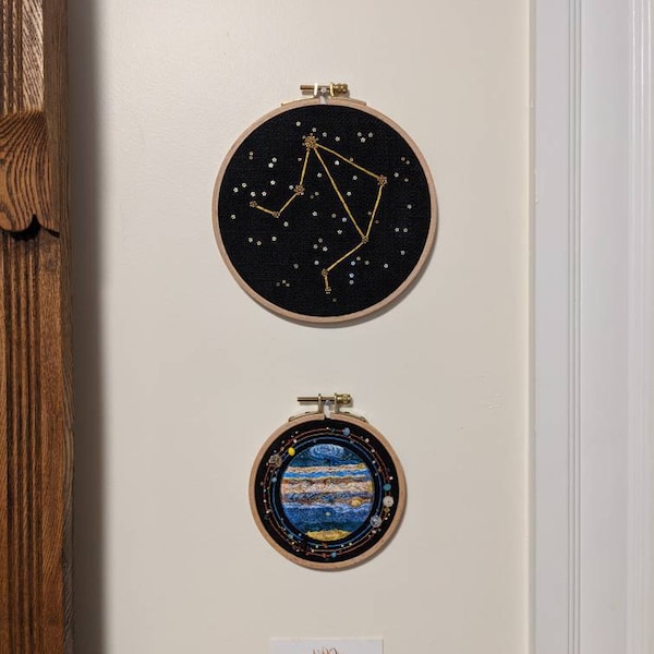 Earth Planet, Hand Embroidery - Etsy