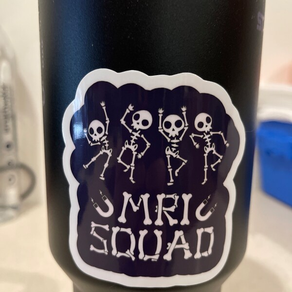 MRI Squad Glossy Sticker, Mri Tech, Mri Technologist, Rad Tech ...