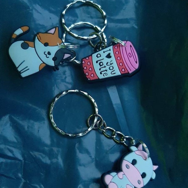 Penguin Keyrings/keychains | Cartoon Cute Emo Kids Goth Fun Animals ...