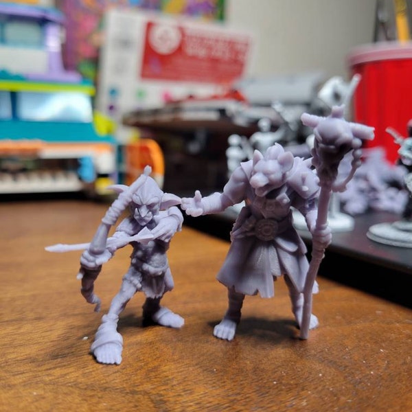 Human Elf Ranger Dnd Miniature Playable Characters Dungeon Quest Set ...