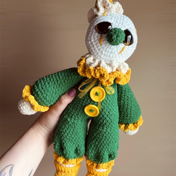 Clubs the Clown - Crochet Amigurumi/plushy *PATTERN* - Etsy