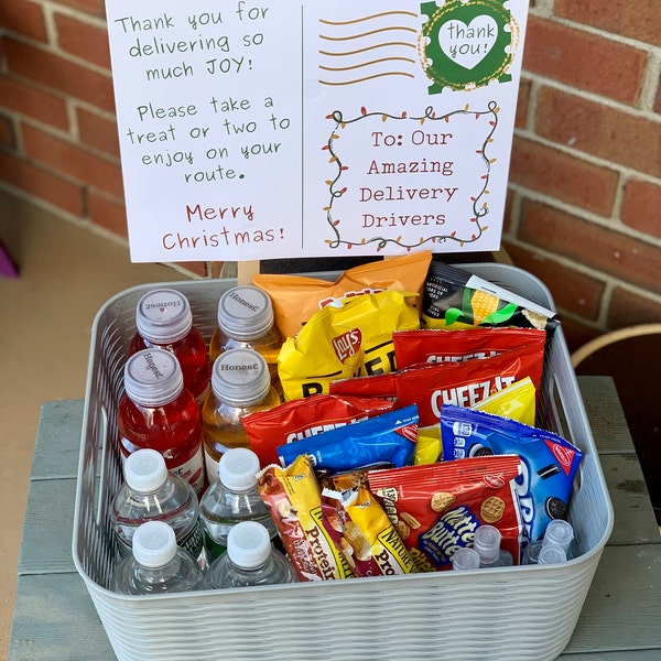 Delivery Driver Thank You Printable Sign, Package Delivery Printable ...