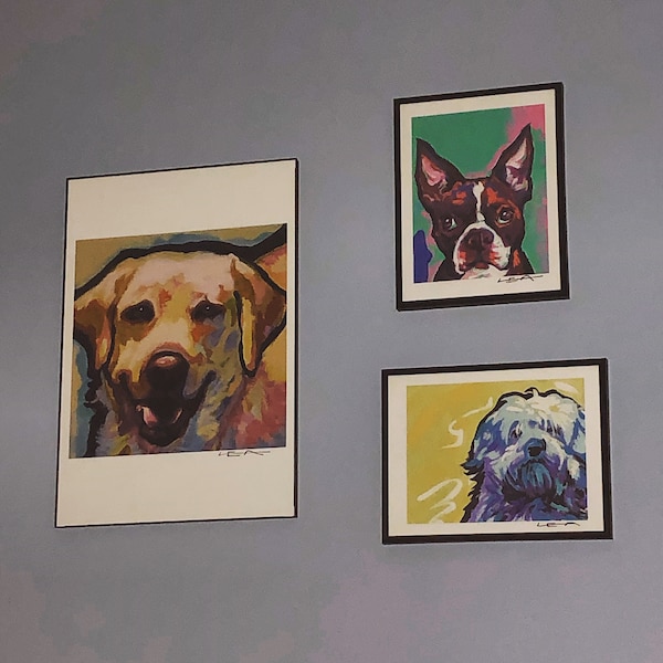 Labrador Retriever Modern Dog Art Print of YELLOW LAB Pop Art Painting ...