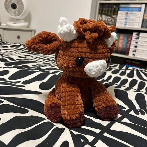Amigurumi Highland Cow Pattern, Plush Pattern, Stuffed Highland Cow Toy ...