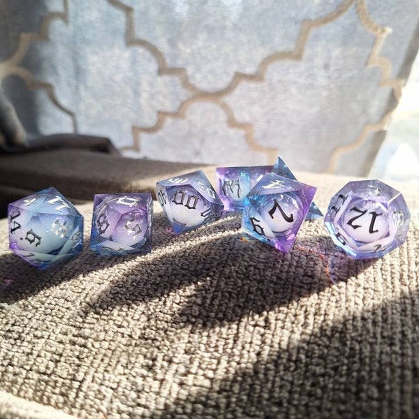 Koi Dnd Dice Set Liquid Core Dice Set for Role Playing Games, Dungeons ...